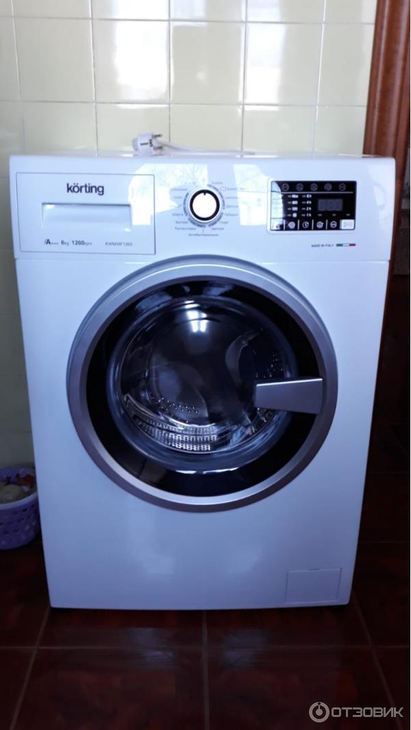 Отзыв о Стиральная машина Korting KWM 55 F 1285 | Узкая и вместительная ...